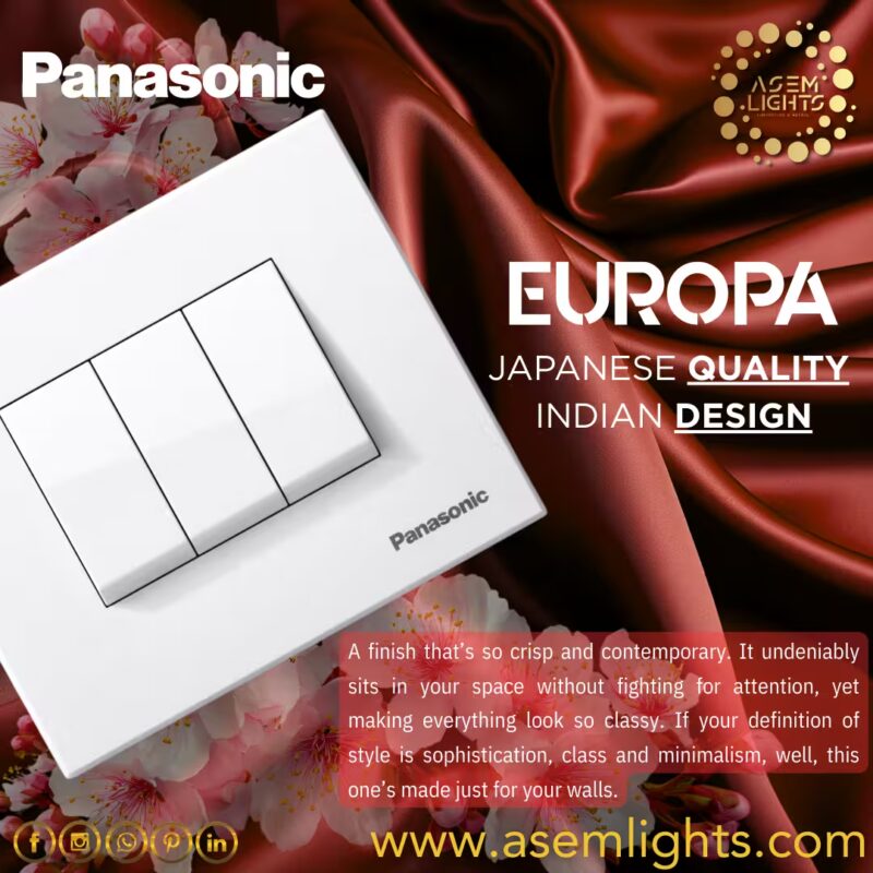 Buy New Panasonic Modular Switch Board In Nepal: Europa